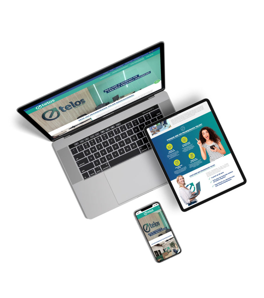 Criação de Landing Page: Telos Franquias - Biquara Digital Creative